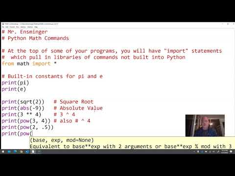 Ics Python Math Commands Youtube