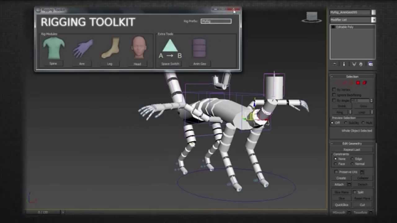 Ma Project 3ds Max Rigging Toolkit Youtube