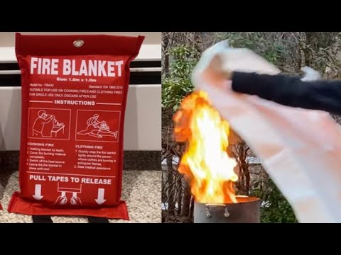 Do Fire Blankets Really Work Testing Fire Blankets On Real Fires