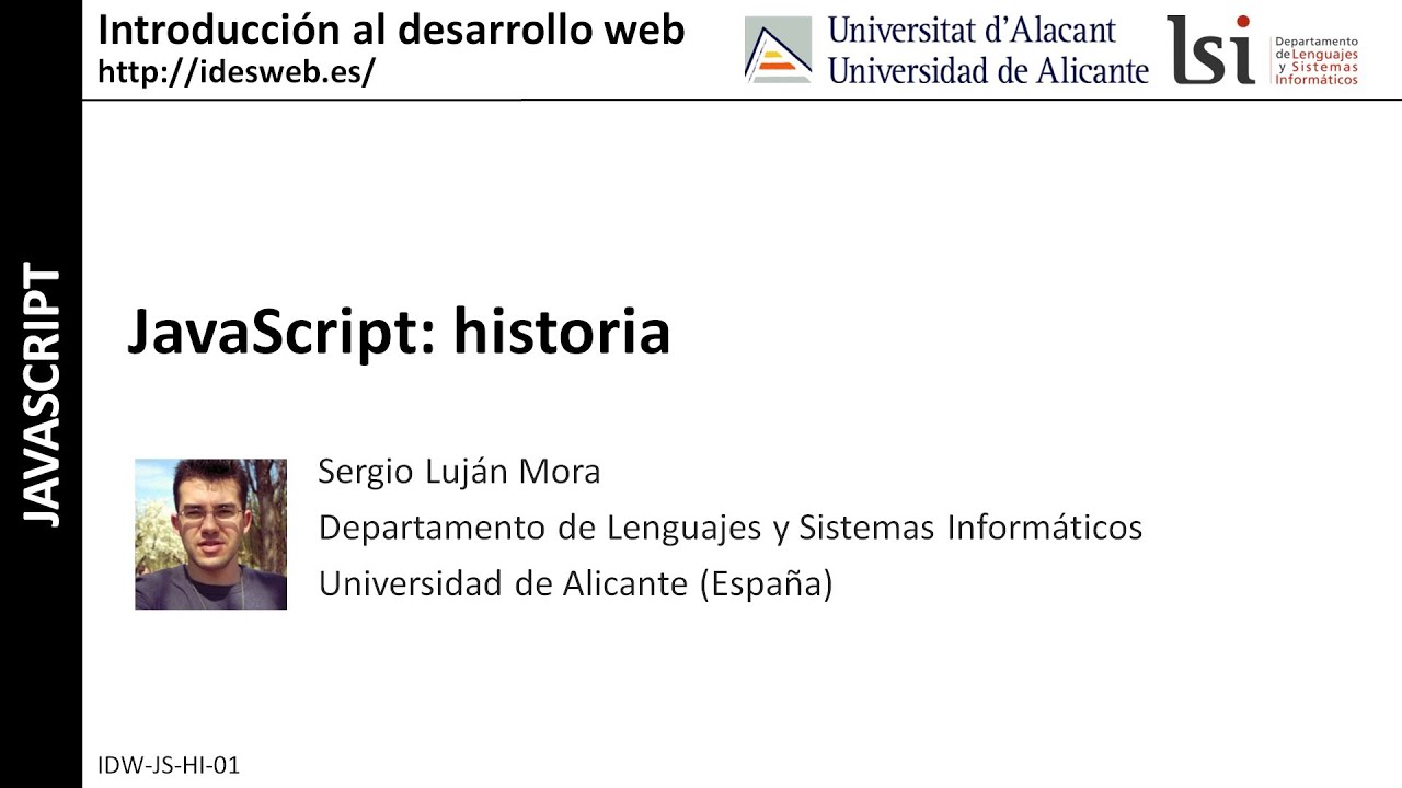 Javascript Historia Youtube