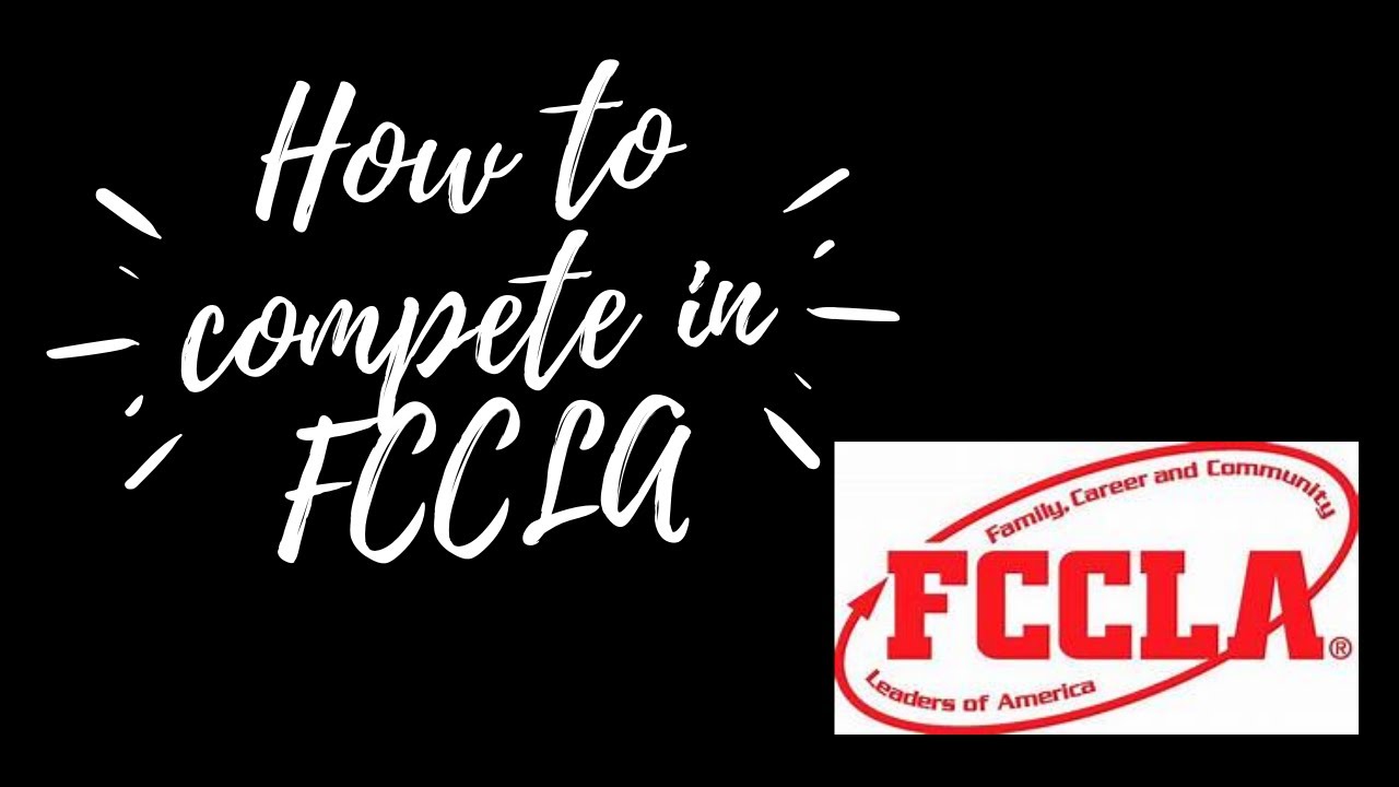 How To Compete In Fccla Youtube