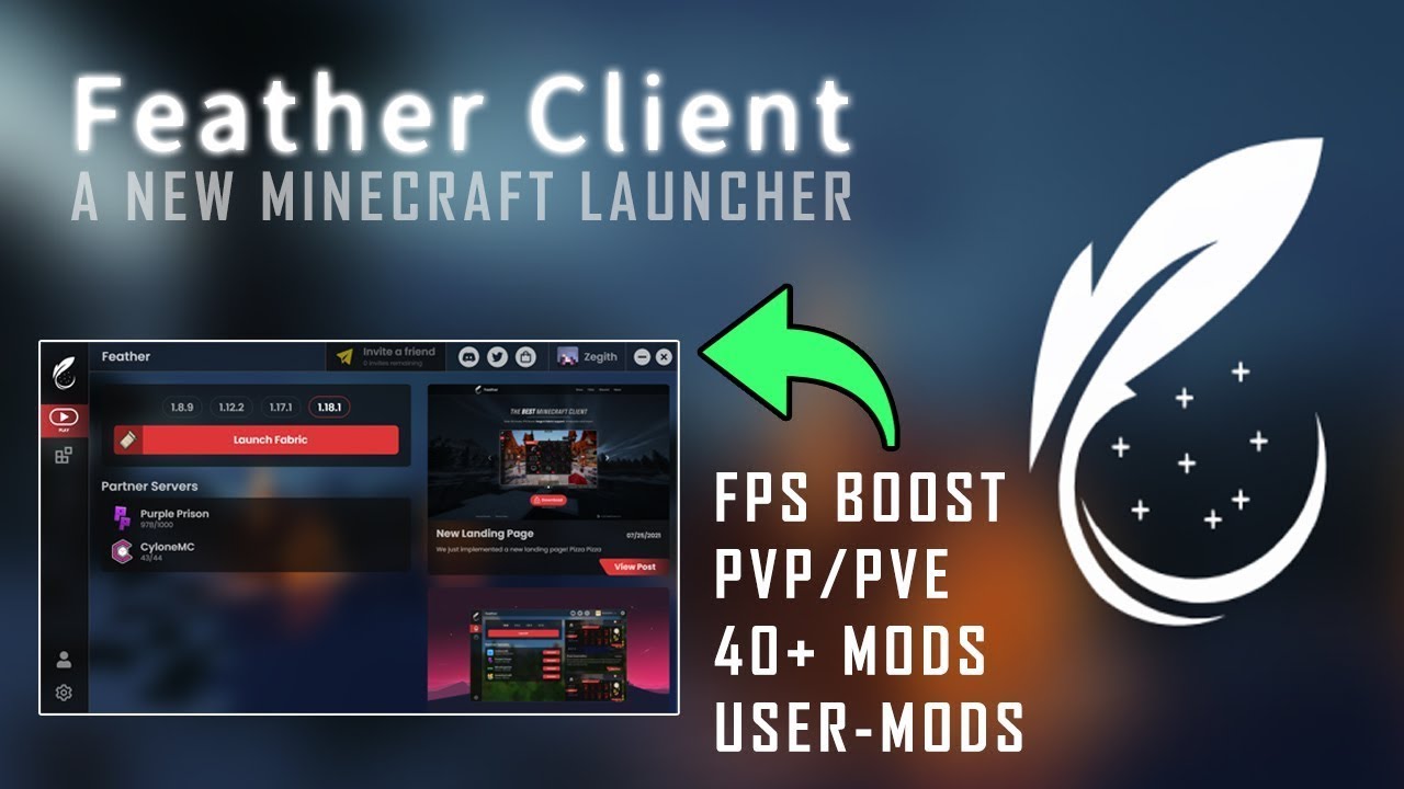 How To Download Feather Client Fps Boost Client Youtube