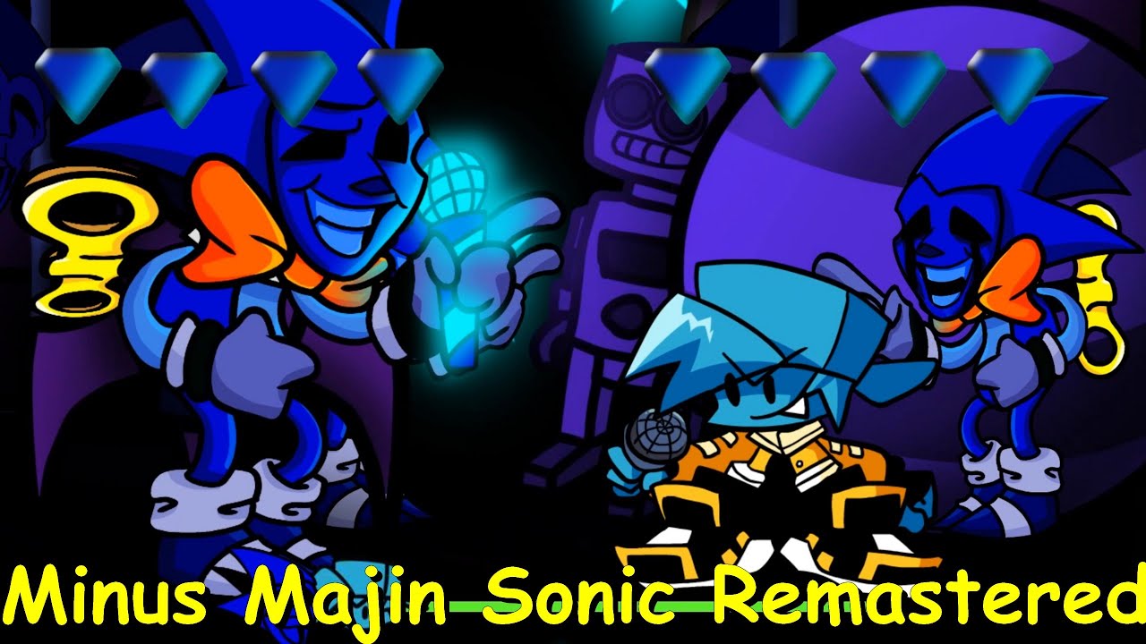 Minus Majin Sonic Remastered Friday Night Funkin Mod Youtube