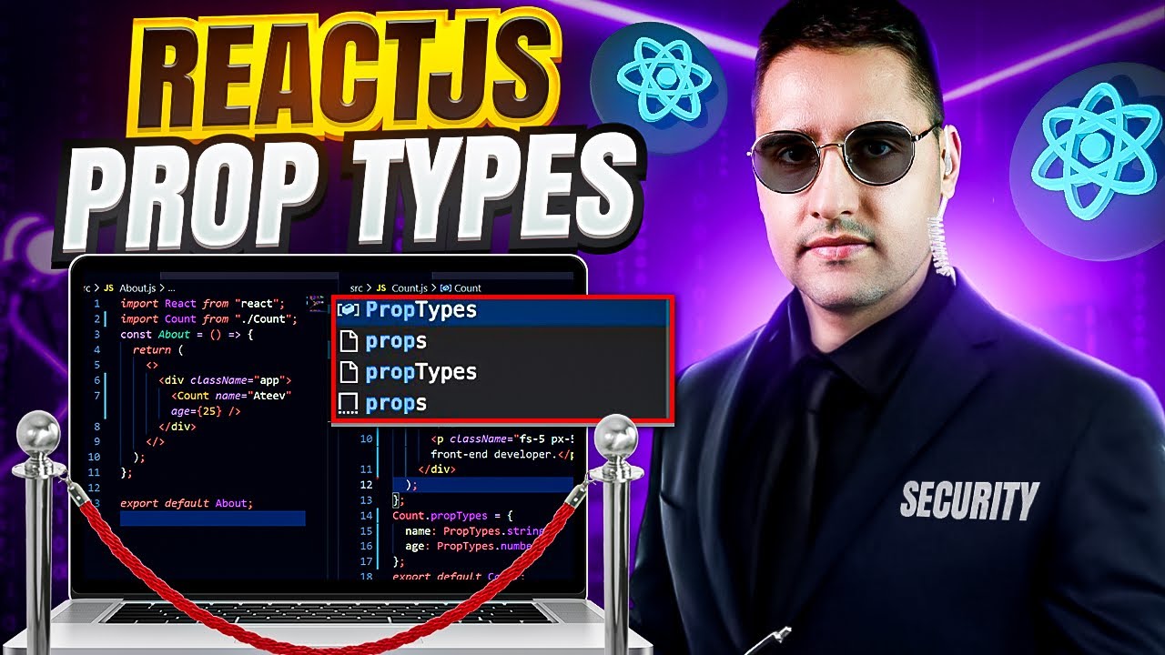 Type Checking With Proptypes In React 21 React Course Youtube