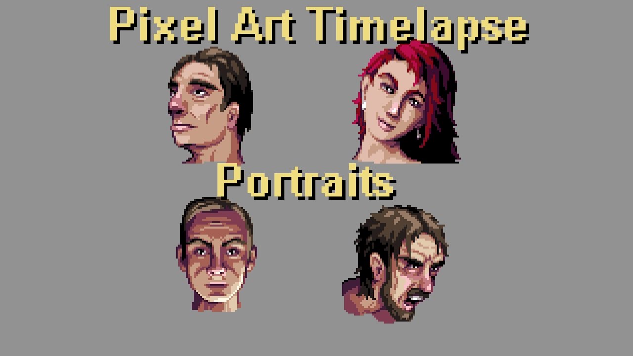 Pixel Art Timelapse Portraits Youtube