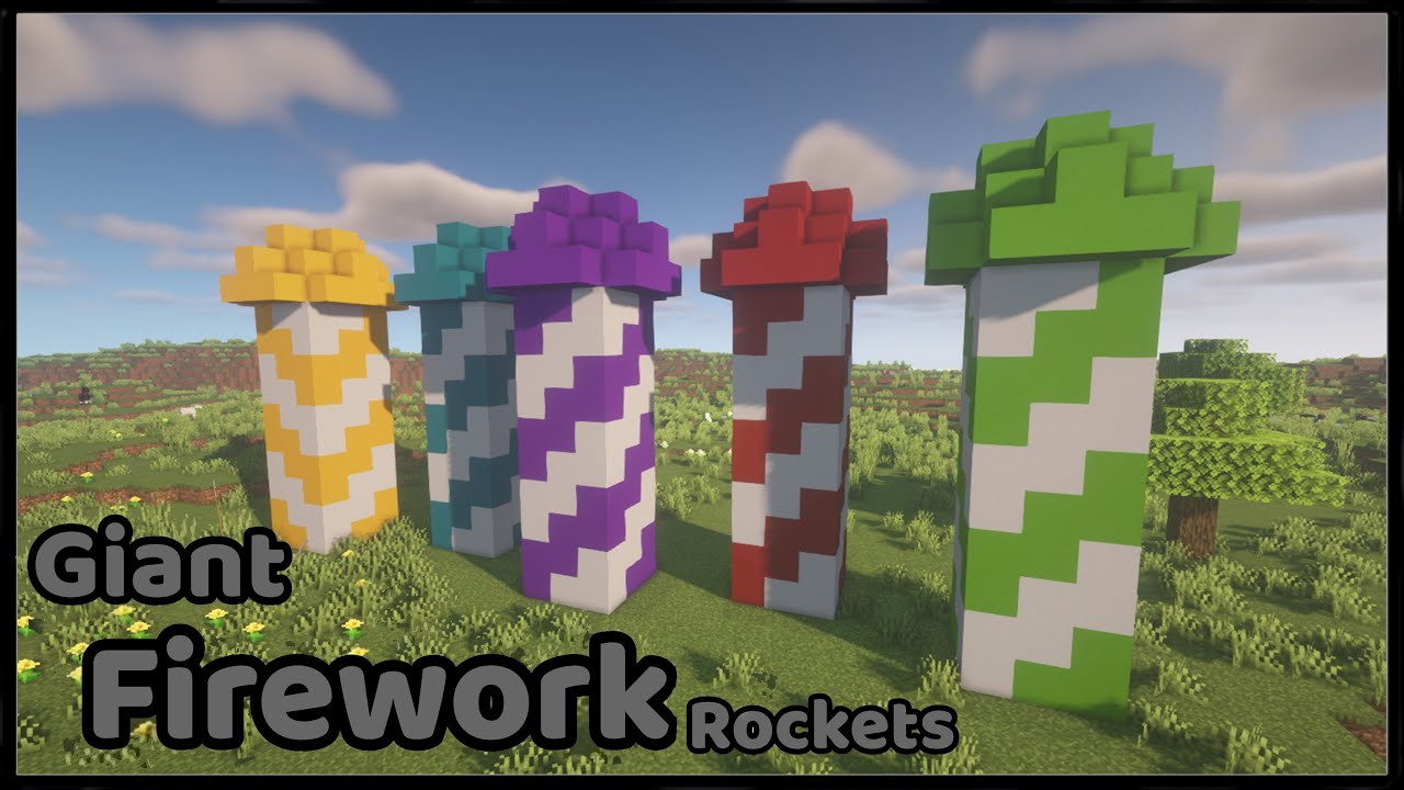 How To Make Firework Rockets In Minecraft How To Build A Giant