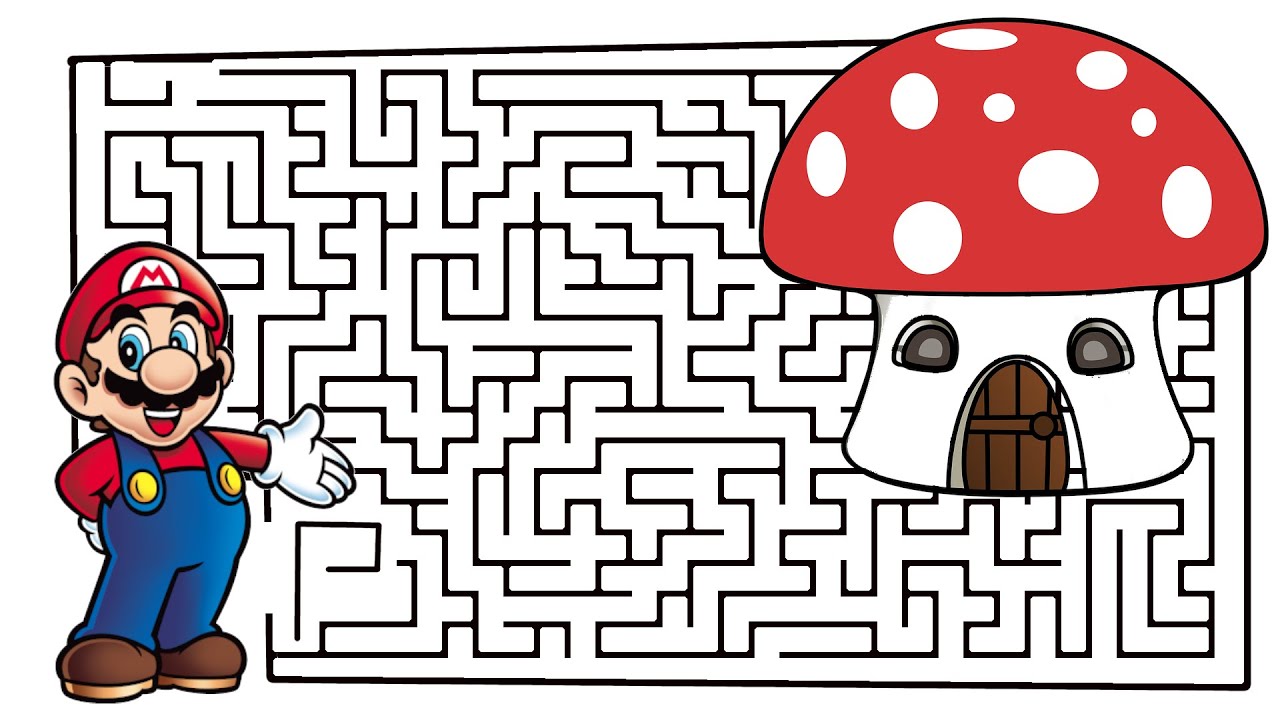 Mario Printable Maze