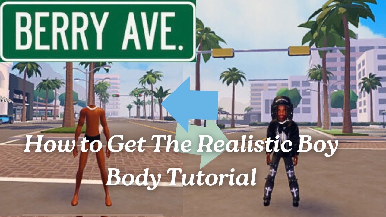 How To Get The Realistic Boy Body Tutorial Berry Avenue Youtube
