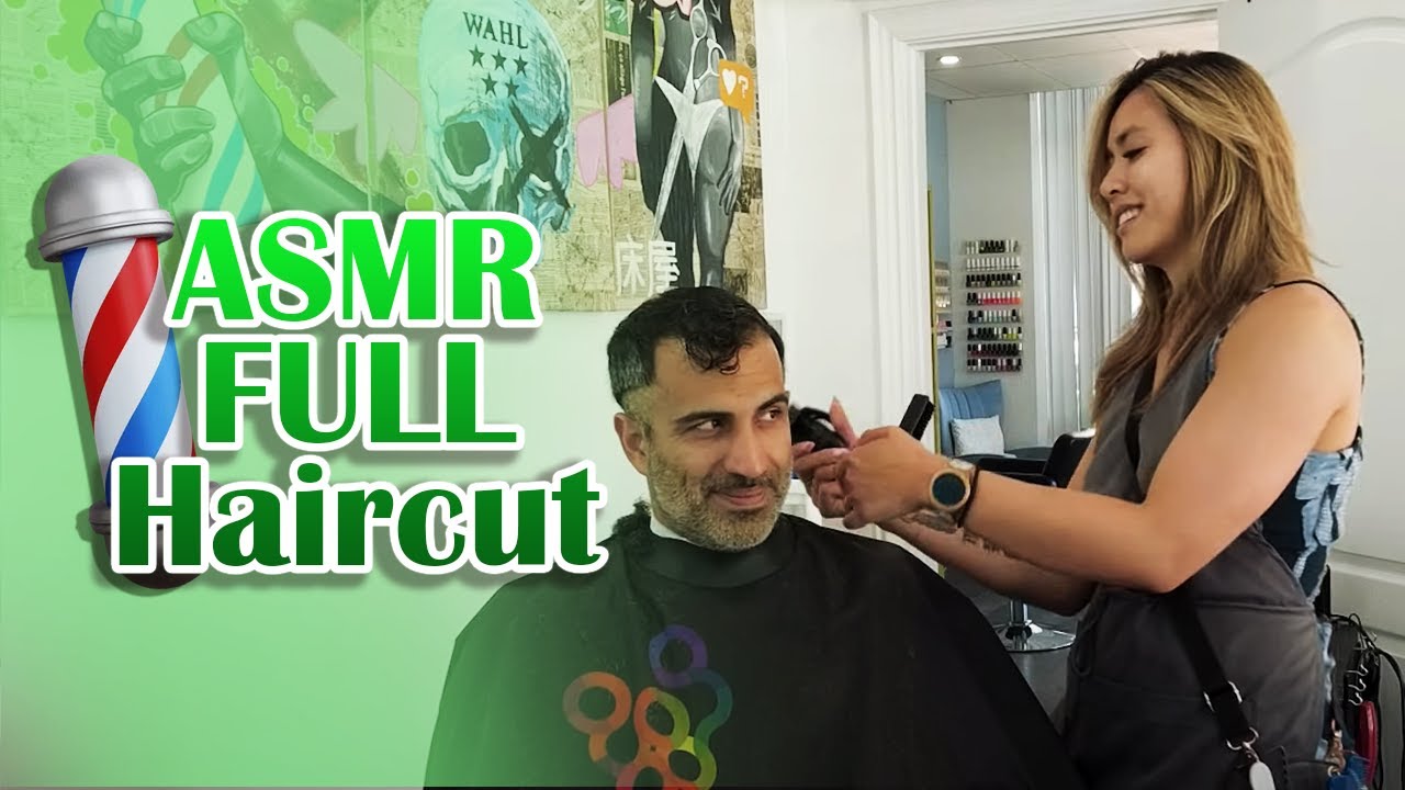 Asmr Barber Sounds Full Haircut Youtube
