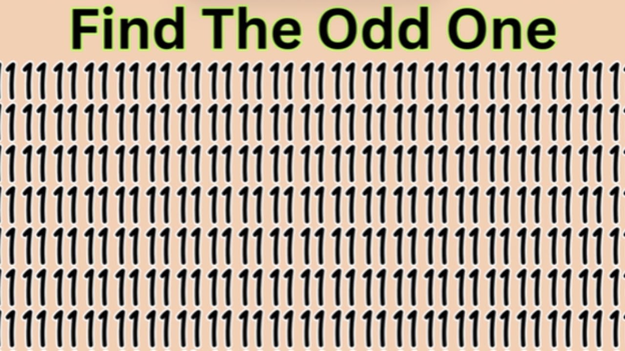 Find The Odd One Test Your Eye Brain Teaser Test Your Iq Ep 5
