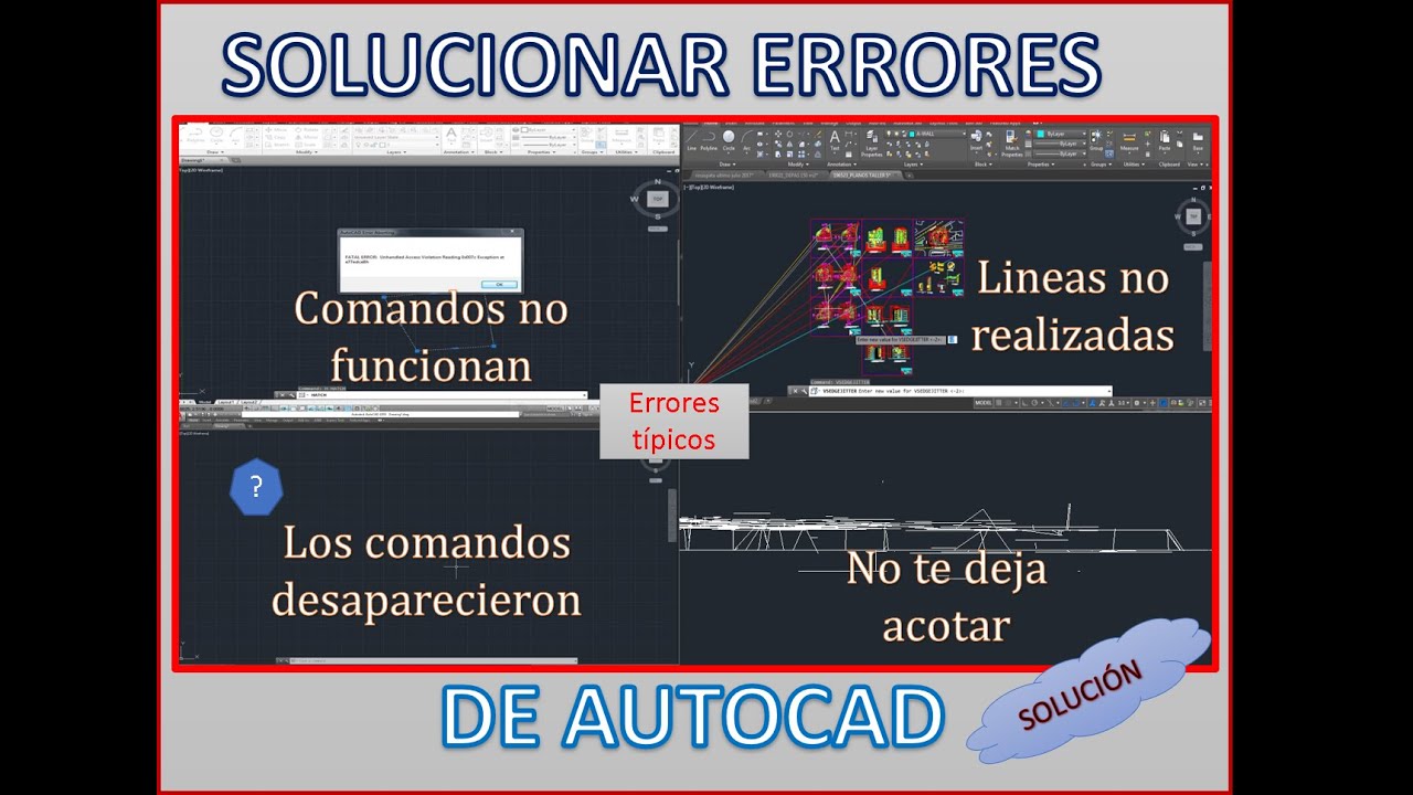 Errores De Autocad Solución Youtube