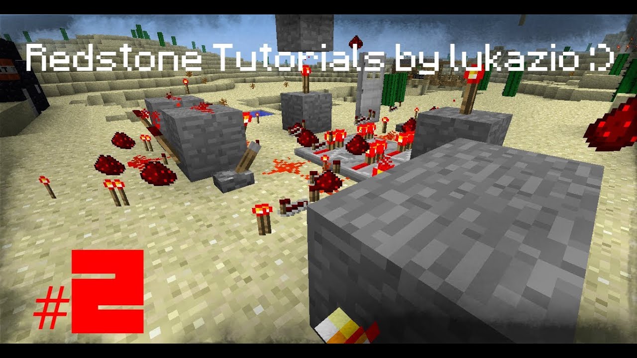 Minecraft Redstone Tutorials 2 One Second Delays Youtube