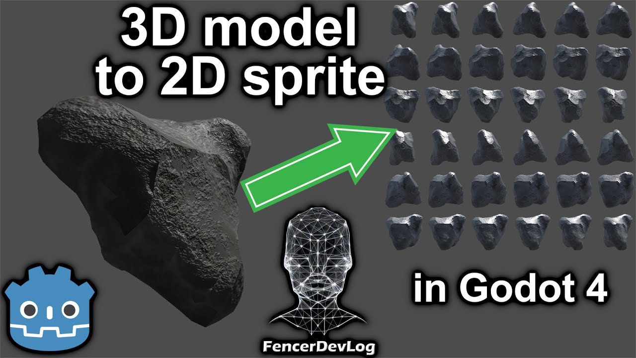 One Click 3d Model To 2d Sprite In Godot 4 4 Tutorial Youtube