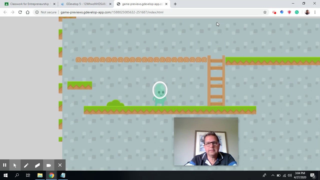 Gdevelop Tutorial 04 Camera And Background Youtube