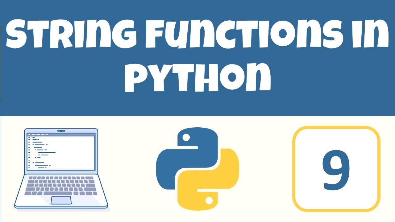 String Functions In Python Youtube