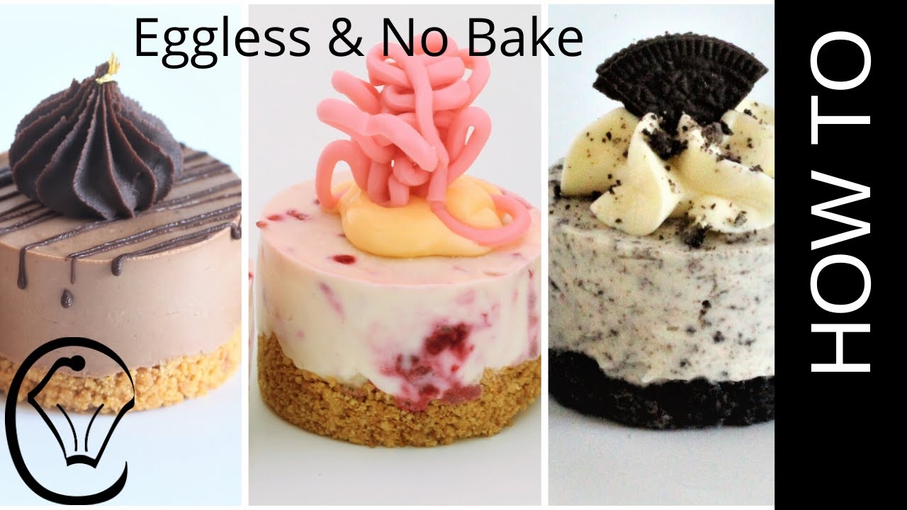 3 Easy Mini Cheesecakes No Bake Eggless Chocolate Raspberry Oreo Youtube