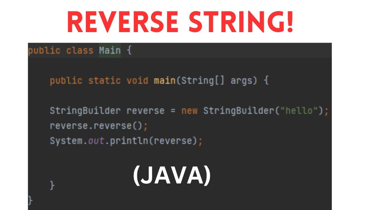 Java String Reversal Trick Every Coder Should Know Youtube