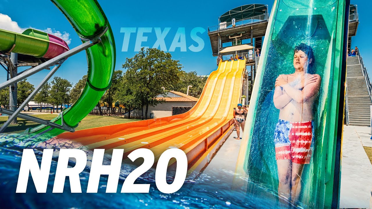 Nrh2o Water Park In Texas Water Slides Gopro Pov Youtube