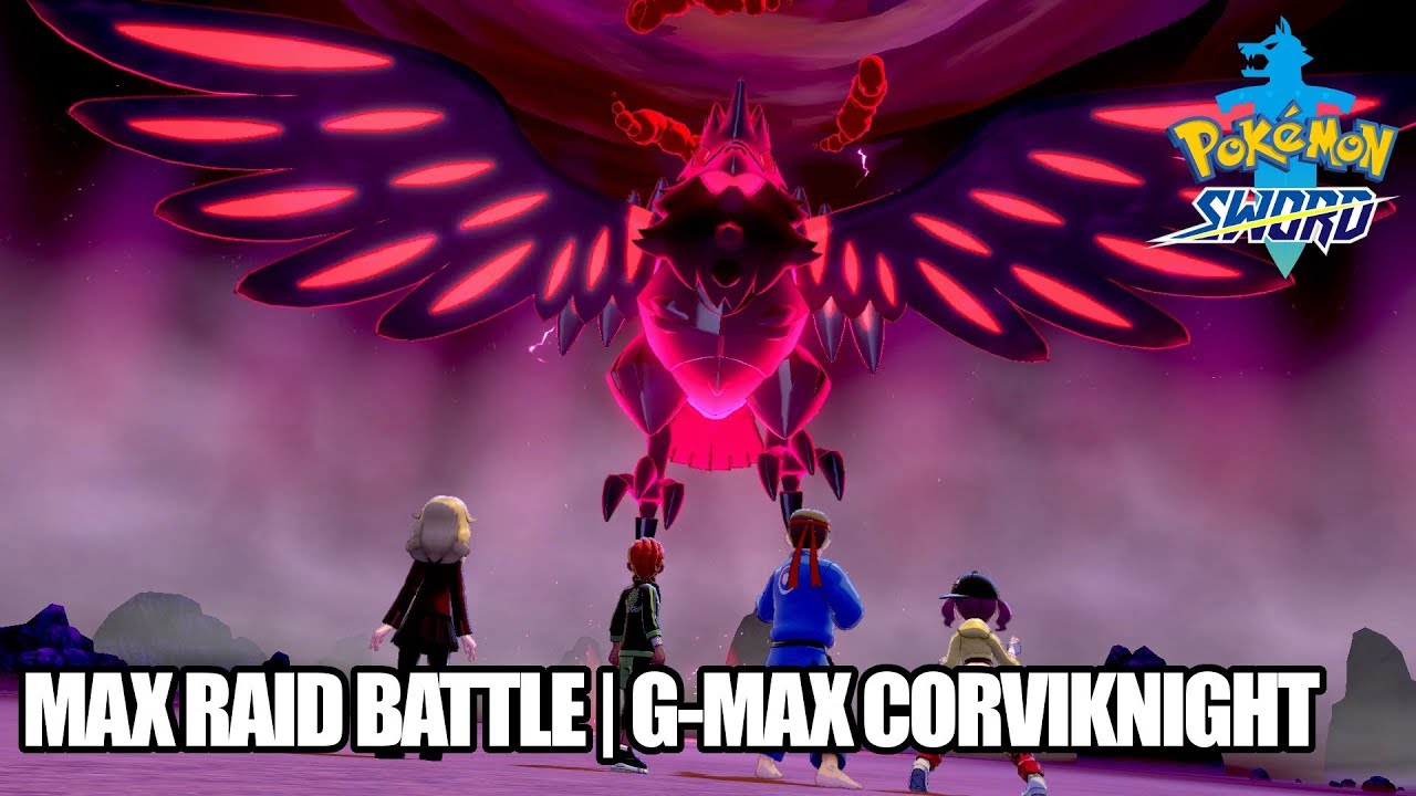 Pokemon Sword Max Raid Battle Gigantamax Corviknight Nintendo
