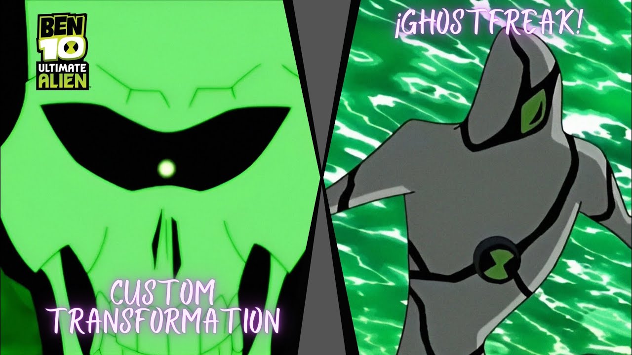 Ben 10 Ultimate Alien Custom Ghostfreak Transformation Hd Youtube