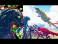New Evolved Shin Godzilla Vs Modded Dinosaurs Kaiju Ark Mod Battle ...