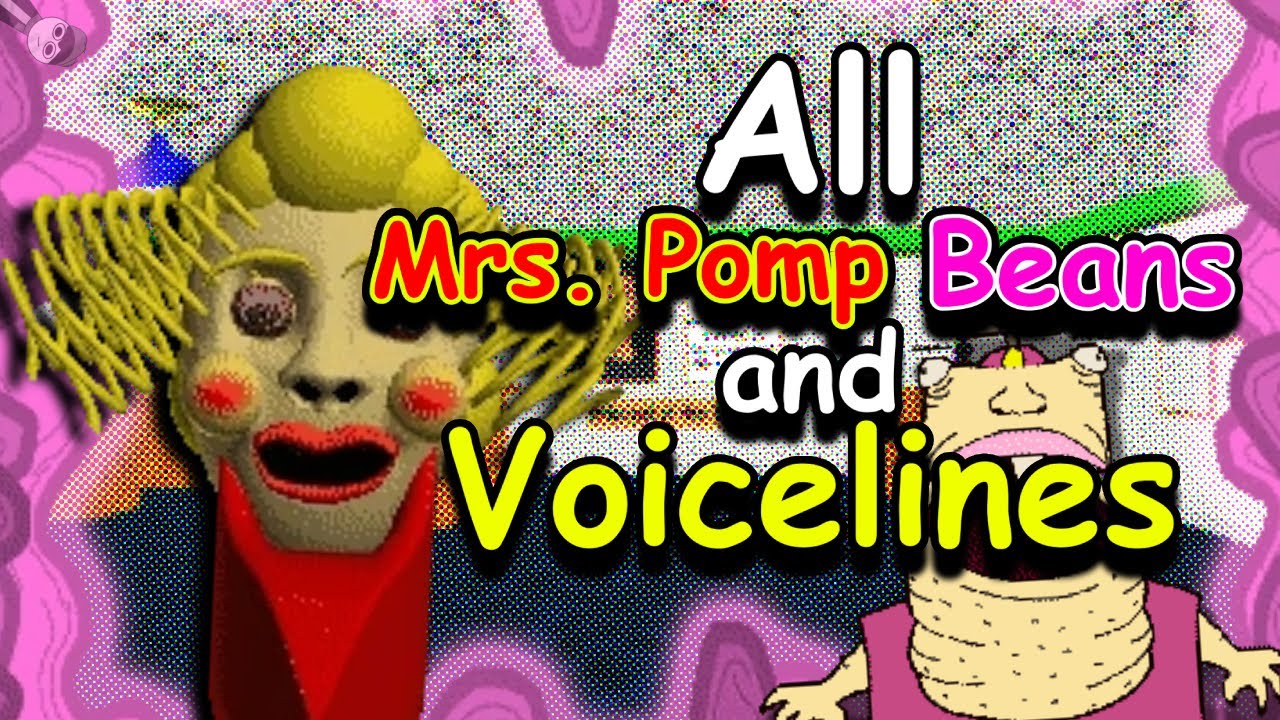 All Mrs Pomp And Beans Voicelines Baldi S Basics Plus Youtube