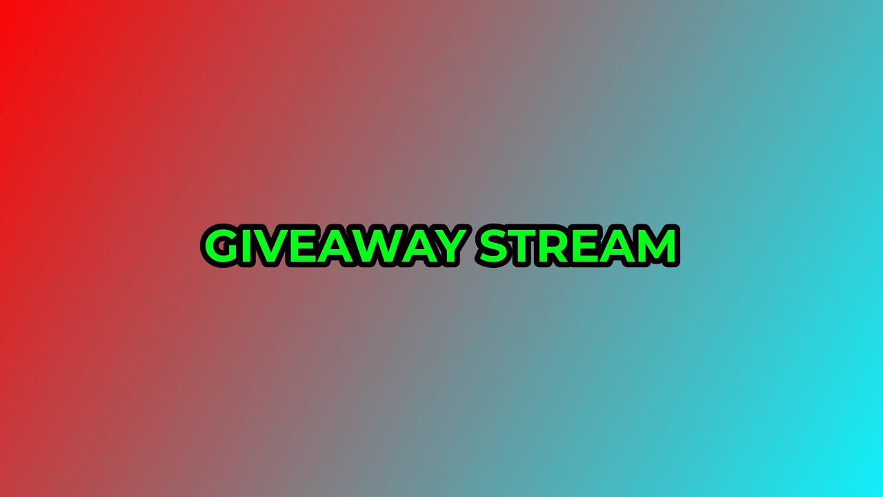 Giveaway Stream рџ ґ Youtube