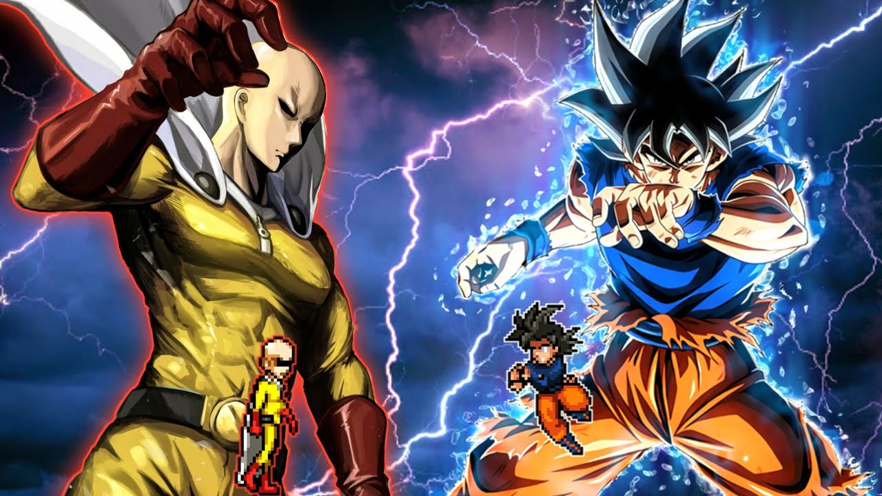 Saitama The Bald Destroyed Op New Vs Son Goku Mui 3 5 Jus In Jump