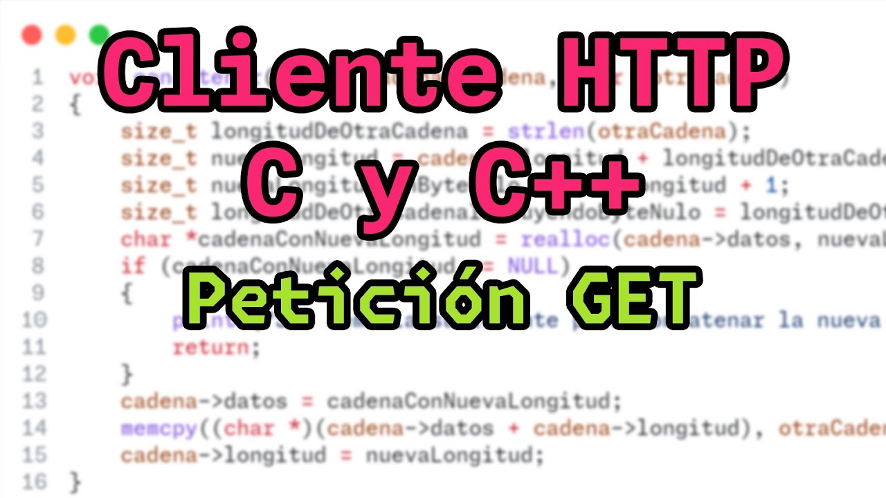 Petición Http Get En C Youtube