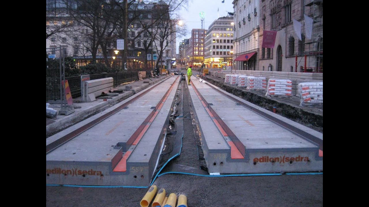 Edilon Sedra Corkelast Usts Urban Slab Track System Installation