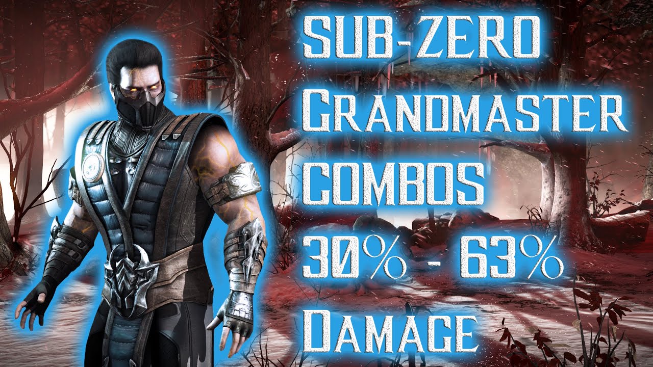 Mortal Kombat X Sub Zero Grandmaster Normal Hitbox Combos 30