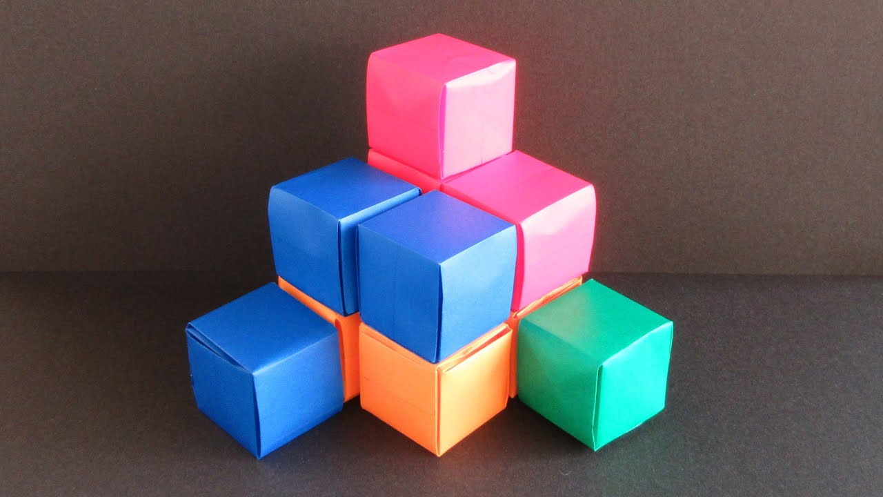 折り紙 積み木 Origami Building Blocks Youtube
