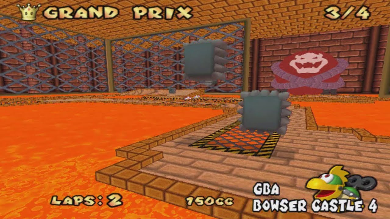 Gba Bowser S Castle 4 V1 0 Mario Kart Double Dash Custom Track