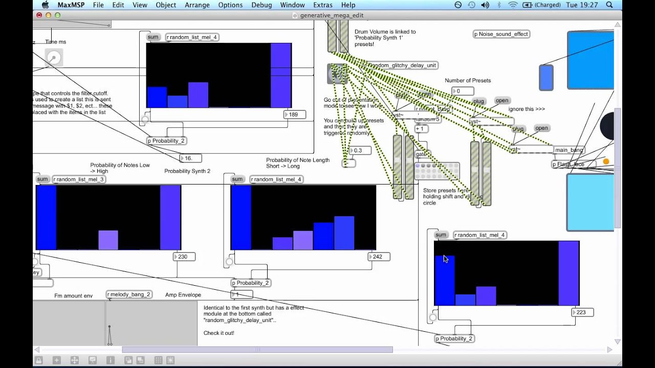 Generative Patch Max Msp Youtube