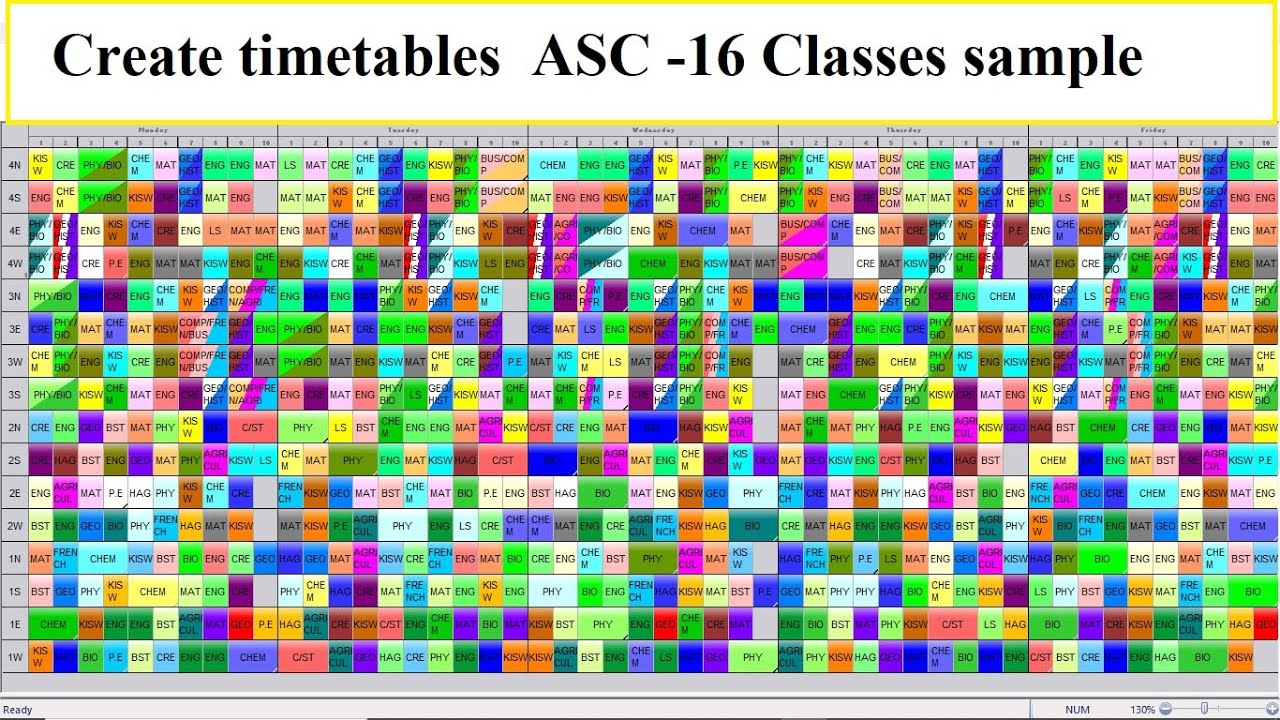 How To Create Timetables Using Asc Timetable English Tutorial 16