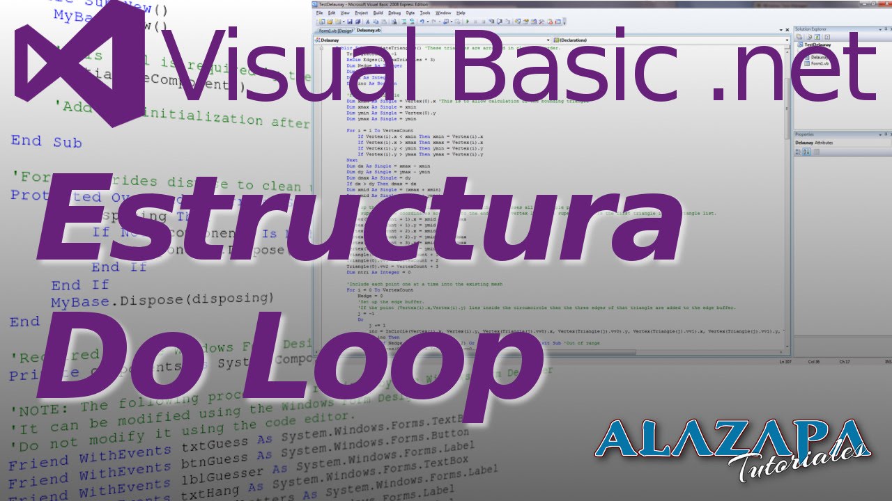Estructura Do Loop En Visual Basic Net Alazapa Tutoriales Youtube