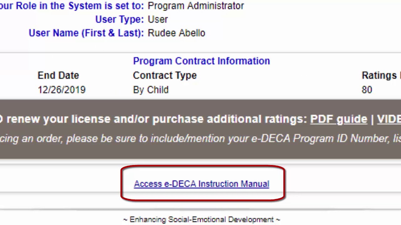 E Deca Introduction For Program Administrators Youtube
