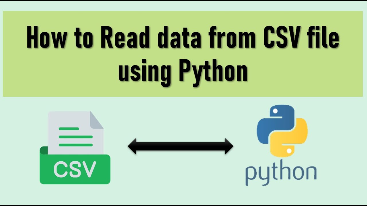 How To Read Csv File Data Using Python Youtube
