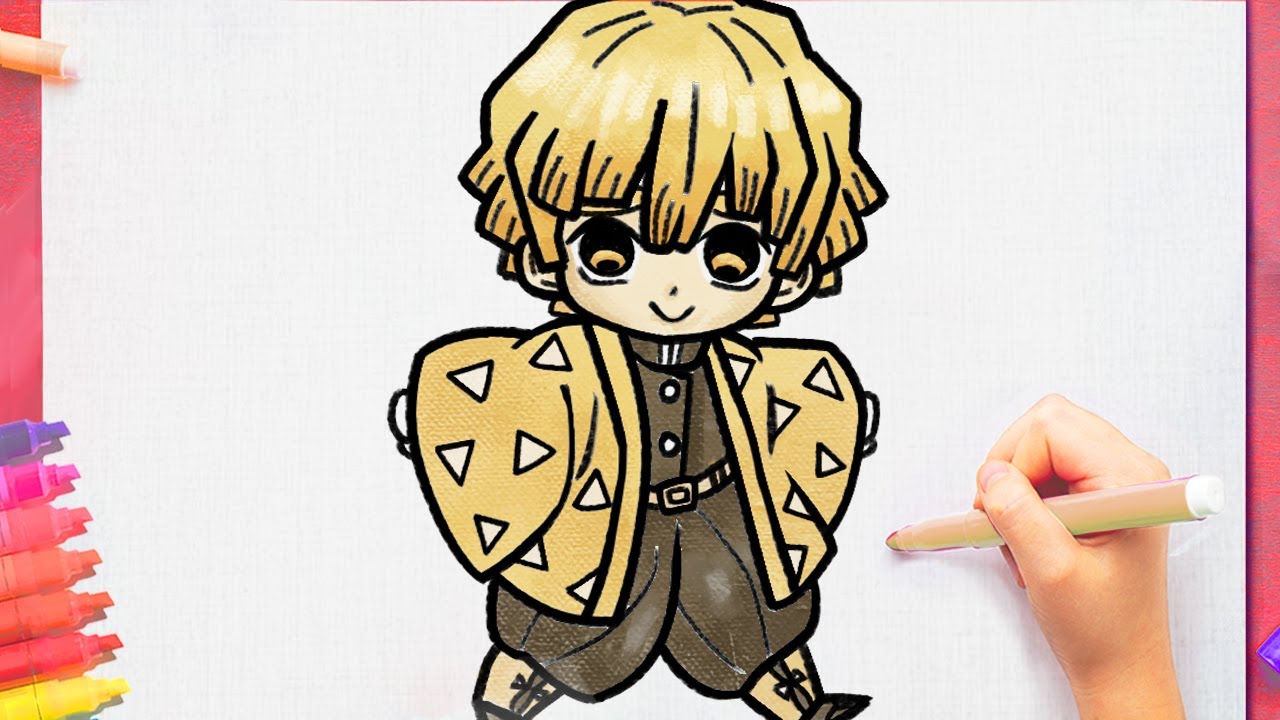 Como Dibujar A Zenitsu Paso A Paso Facil Chibi Kawaii Youtube