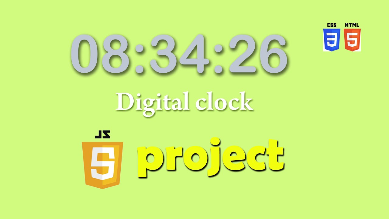 How To Create Digital Clock Using Javascript Display Time Using