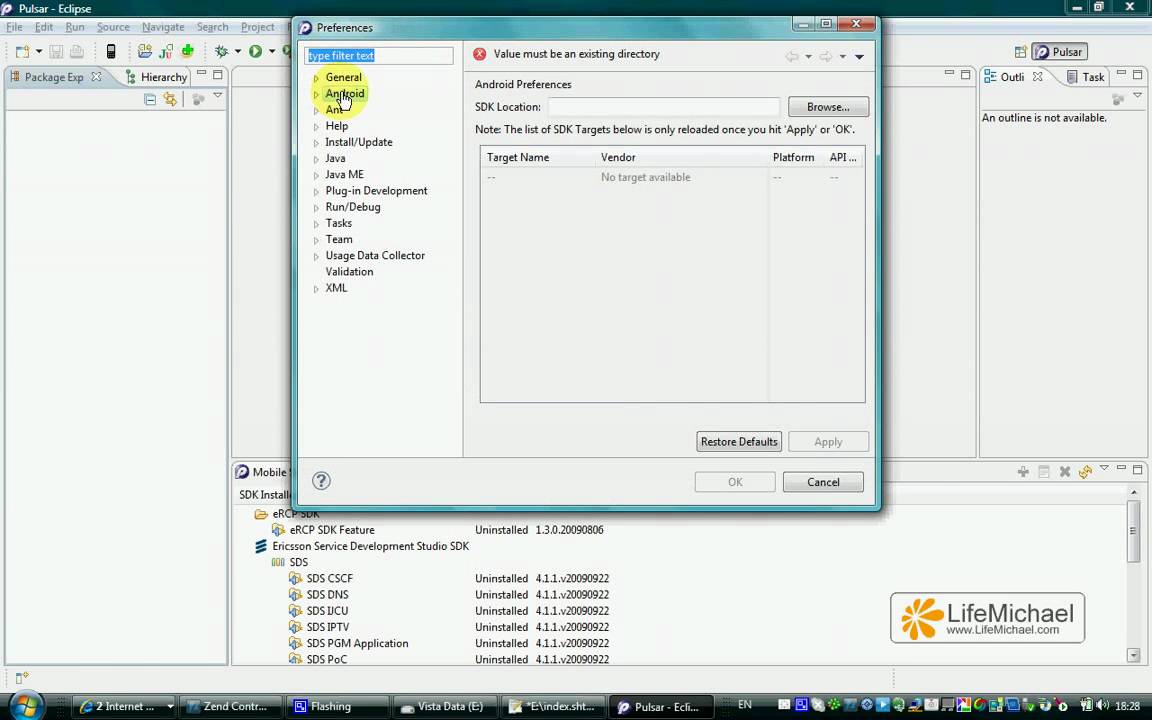 Setting Android Sdk In Our Eclipse Ide Youtube