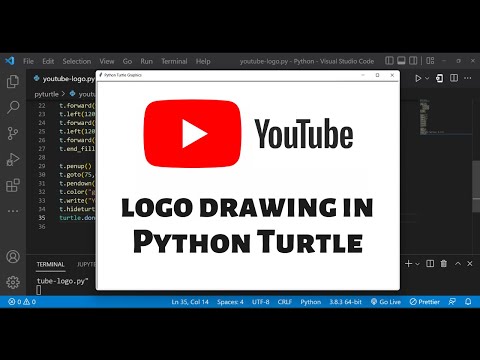 Youtube Logo Drawing Using Python Turtle Python Turtle Coding Video