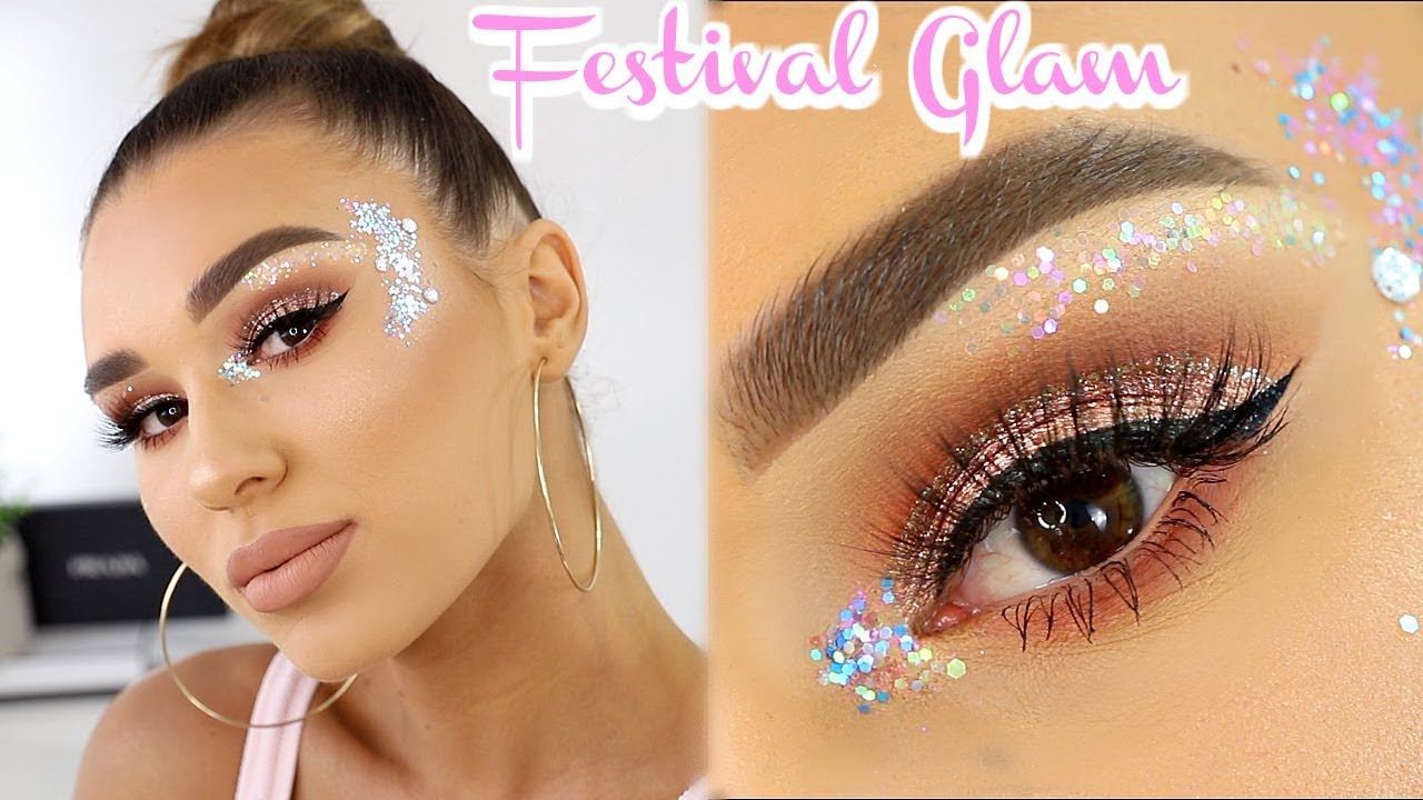 Glitter Makeup Tutorial Festival Saubhaya Makeup