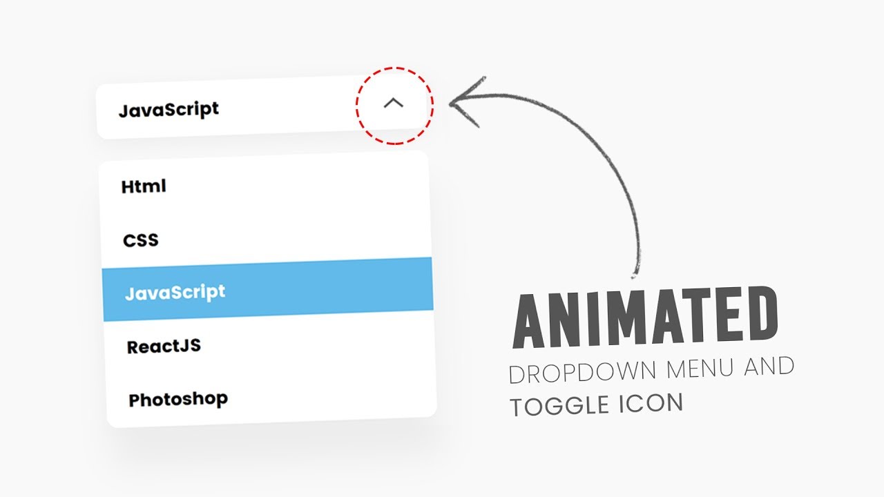 Custom Dropdown Menu Using Html Css Javascript Youtube
