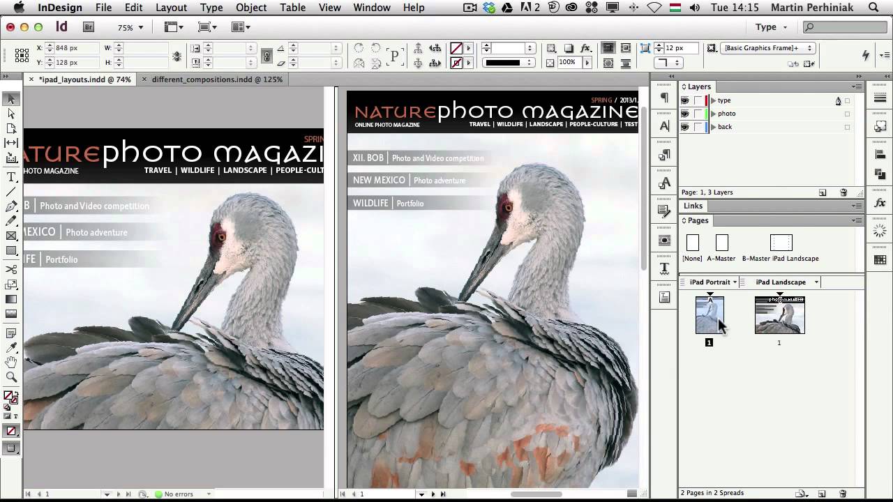 Create Alternate Layouts With The Same Content Using Adobe Indesign Cs6