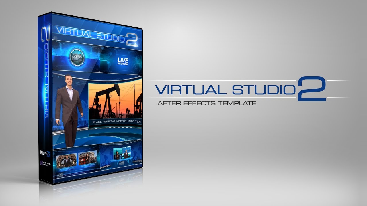 After Effects Virtual Studio Template Bluefx Youtube
