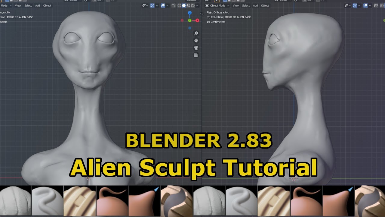 Tutorial Blender Sculpting A Head Youtube