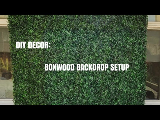 How To Make Grass Wall Backdrop