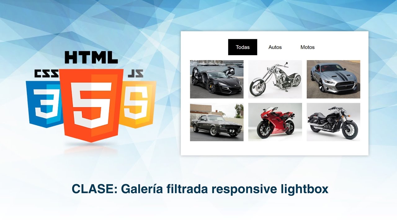 Galeria Responsive Html5 Css3 Js Youtube
