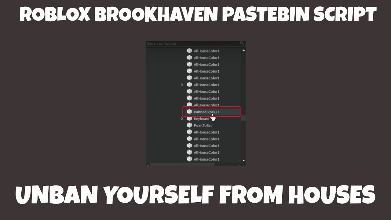Brookhaven Rp Pastebin Script ёяпа Unban Yourself From Other Peoples